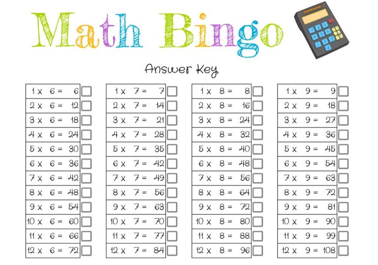 How to Make a Math Bingo Game to Help Kids Learn Arithmetic