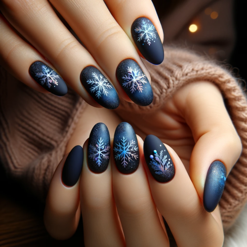 10 Snowflake Nail Art Ideas to Create a Winter Wonderland
