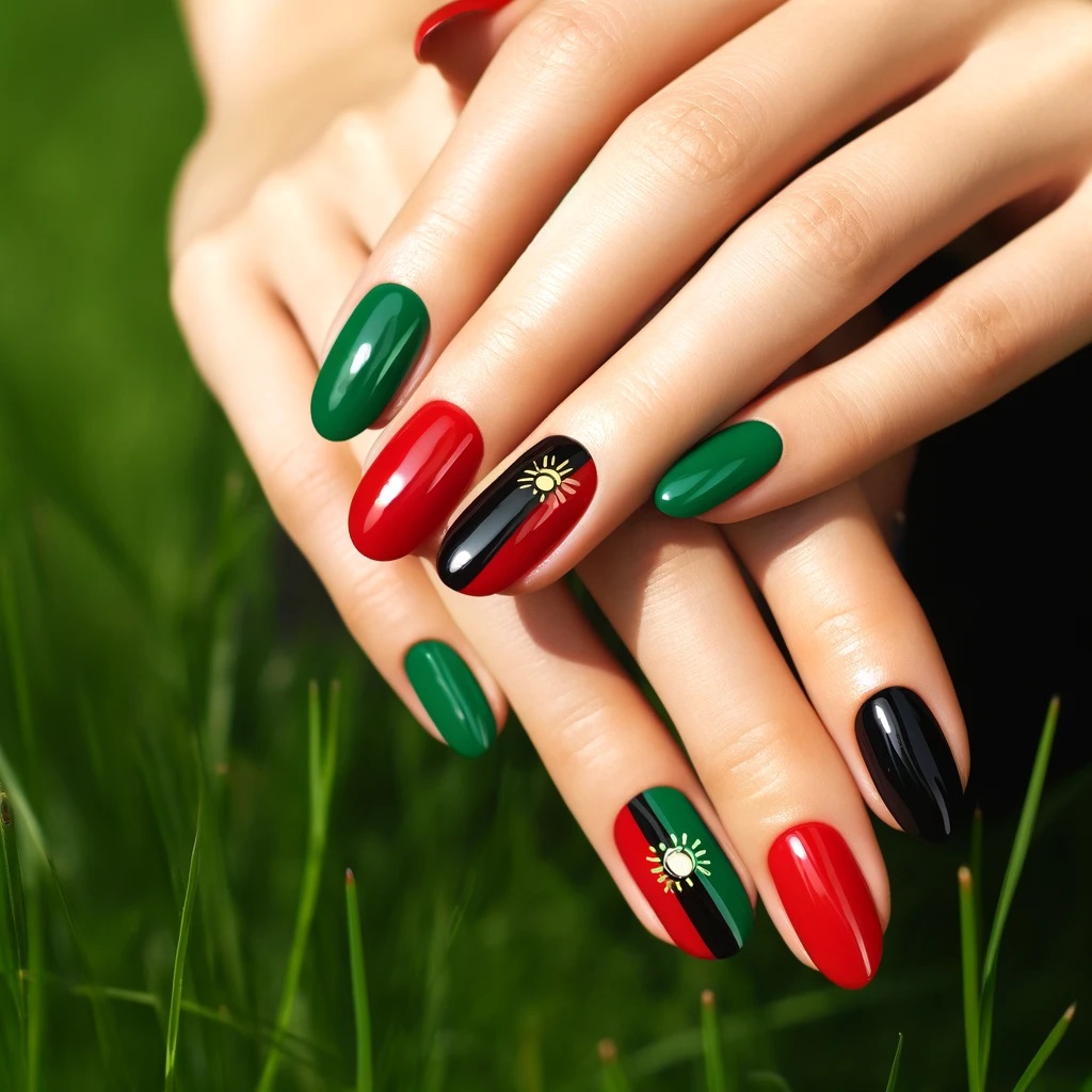 10 Stunning Nail Designs to Celebrate Juneteenth