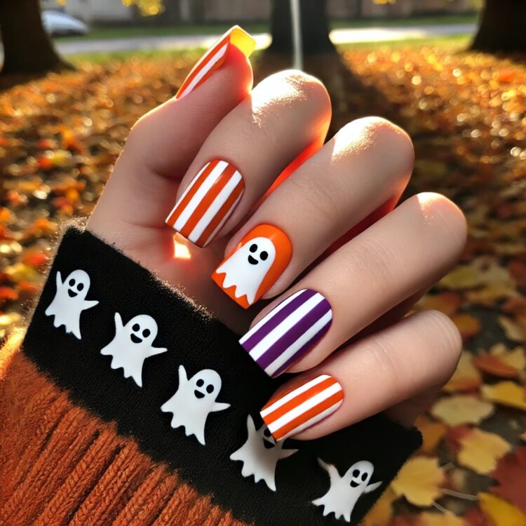 20 Ghosty Nail Designs to Celebrate the Spooky Season