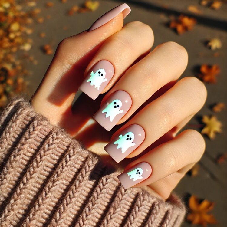 20 Ghosty Nail Designs to Celebrate the Spooky Season
